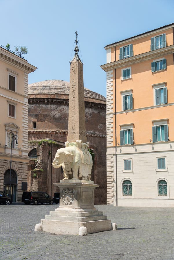 Bernini S Elephant or Minerva Obelisk Stands in the Middle of the ...
