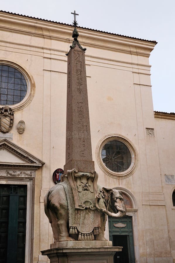 Bernini s Elephant, Rome stock image. Image of italy - 17457895