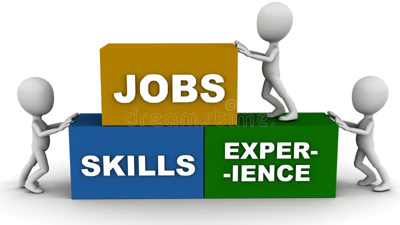 Beroepsvaardigheden En Ervaring Stock Illustratie - Illustratie ...