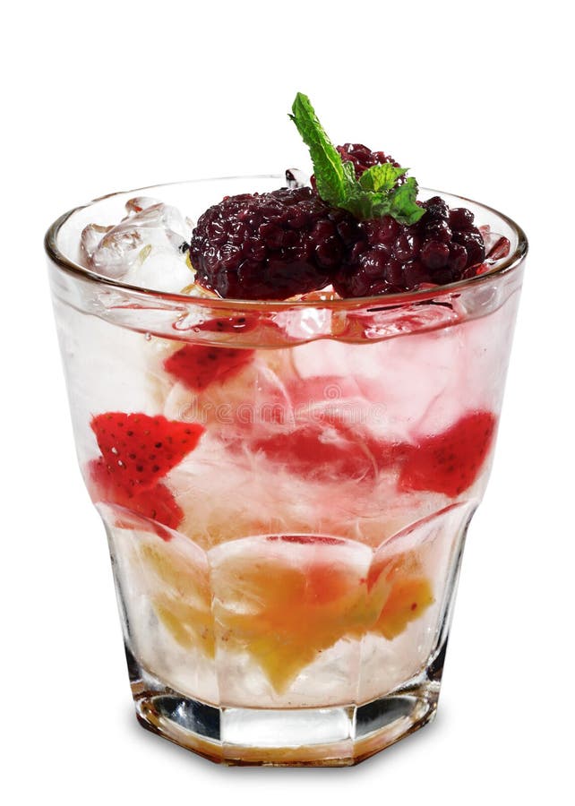 Berries Alcoholic Cocktail stock image. Image of alcohol - 6713669