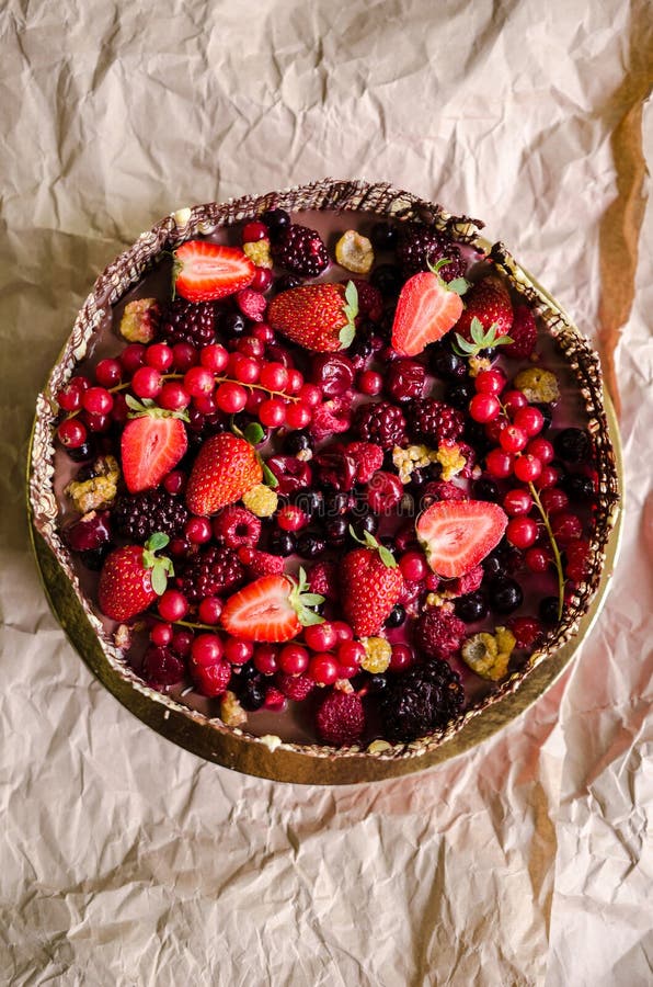 Berries chocolate cake stock photo. Image of food, baking - 39903992