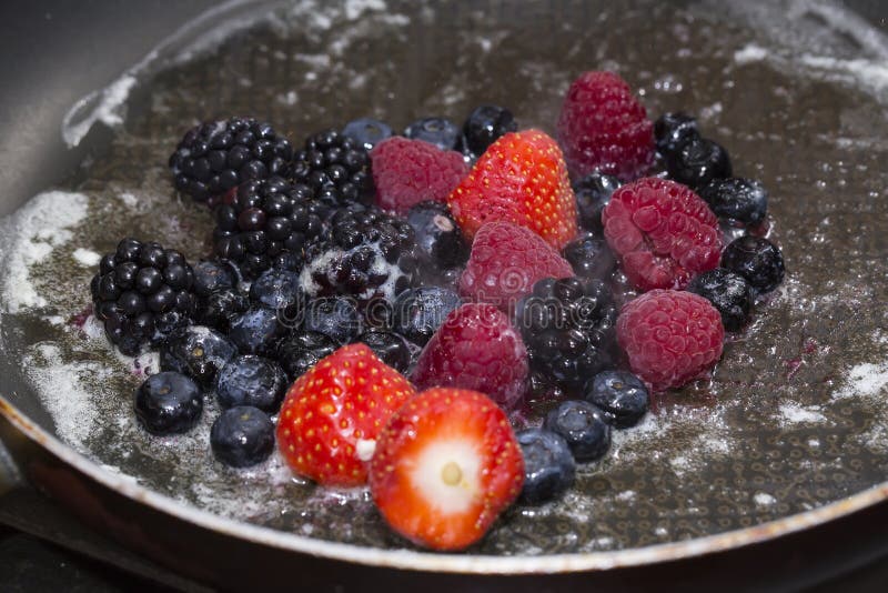 Berries cooking stock image. Image of bright, berry, dessert - 40256565