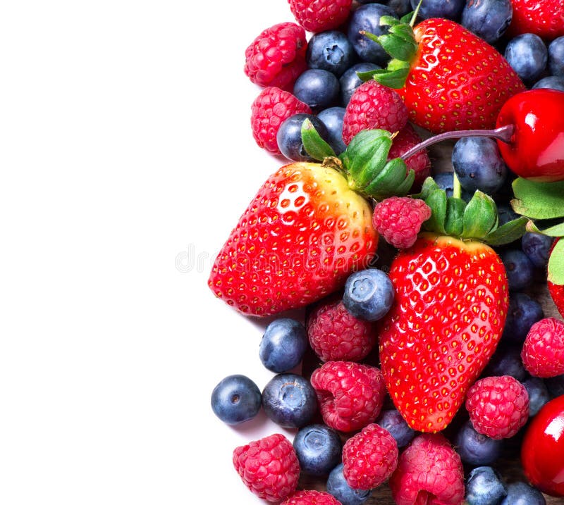 Berries isolated on White stock photo. Image of berry - 37213420