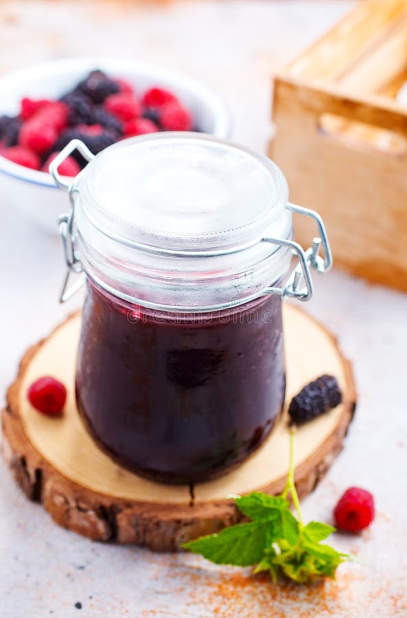 Berries jam stock photo. Image of homemade, jelly, delicious - 126794748