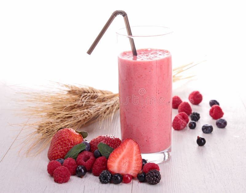 Berries milkshake stock image. Image of sweet, healthy - 28940785