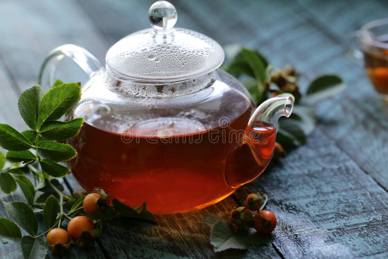 Berries rosehip tea stock image. Image of herbal, rose - 127267899