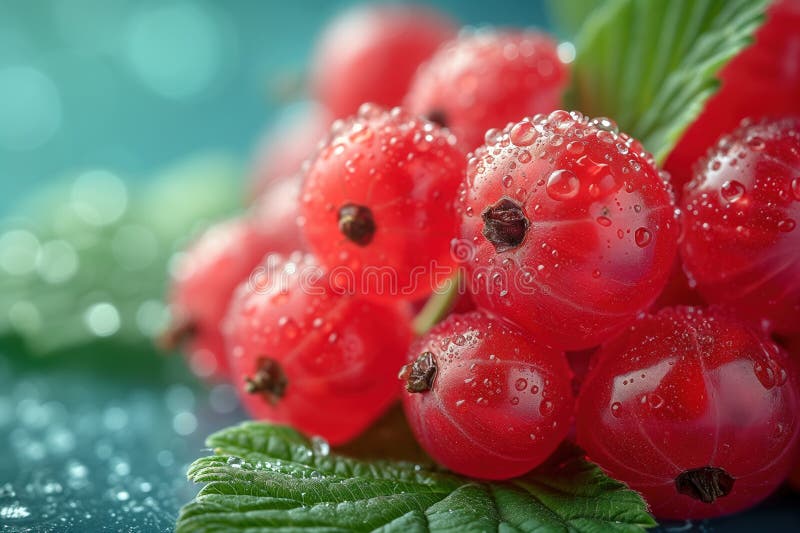 Berry Background Red Currants in Bunches Stock Illustration ...
