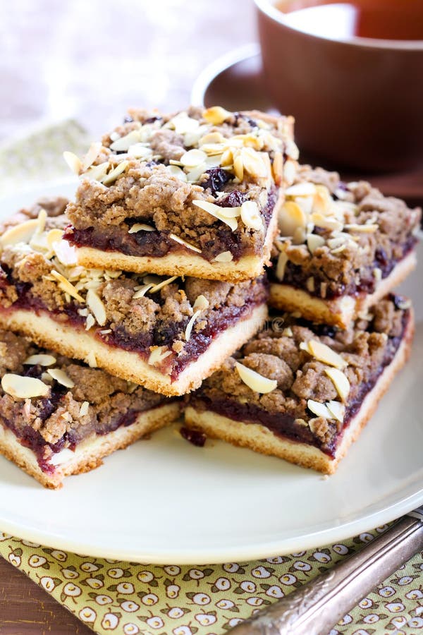 Berry bars stock photo. Image of bars, brunch, crumbs - 46847728