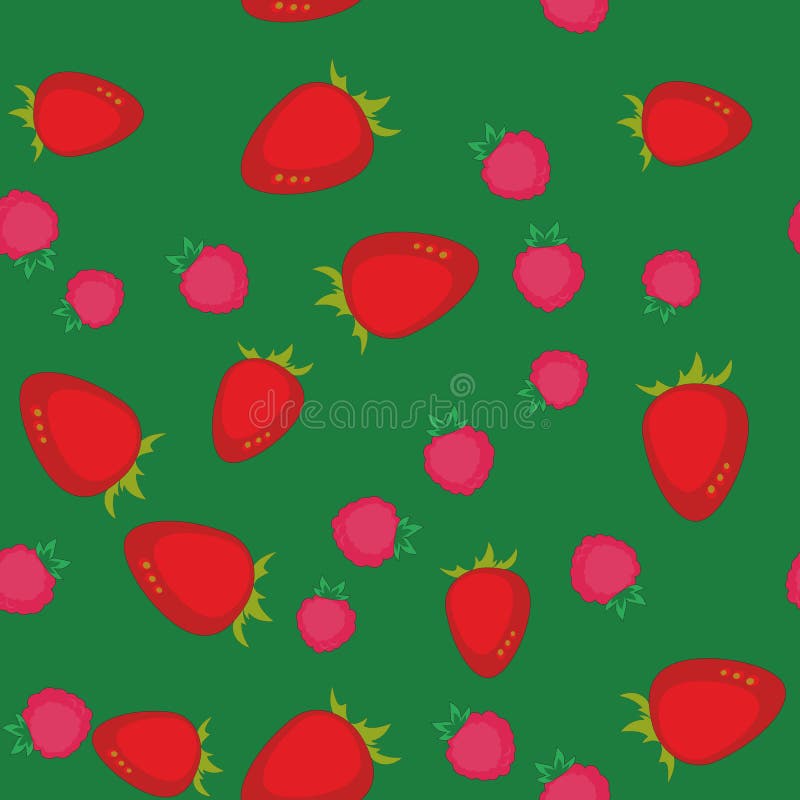Berry Cartoon Seamless Texture 641 Stock Vector - Illustration of berry ...