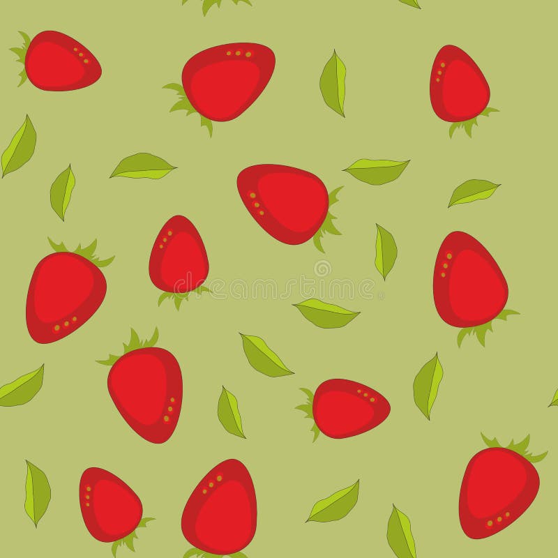 Berry Cartoon Seamless Texture 651 Stock Vector - Illustration of ...