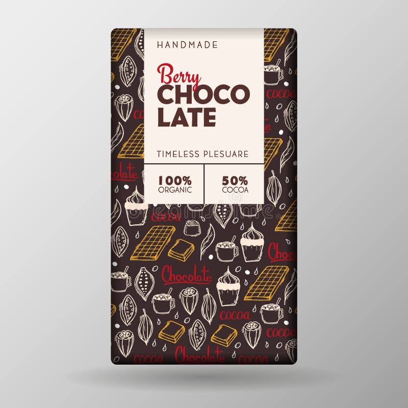 Chocolate Hand Draw Label Stock Illustrations – 368 Chocolate Hand Draw ...