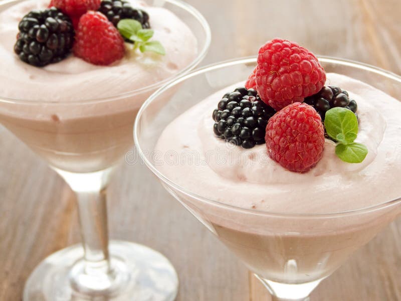 Berry cream stock photo. Image of blackberry, delicious - 20711072