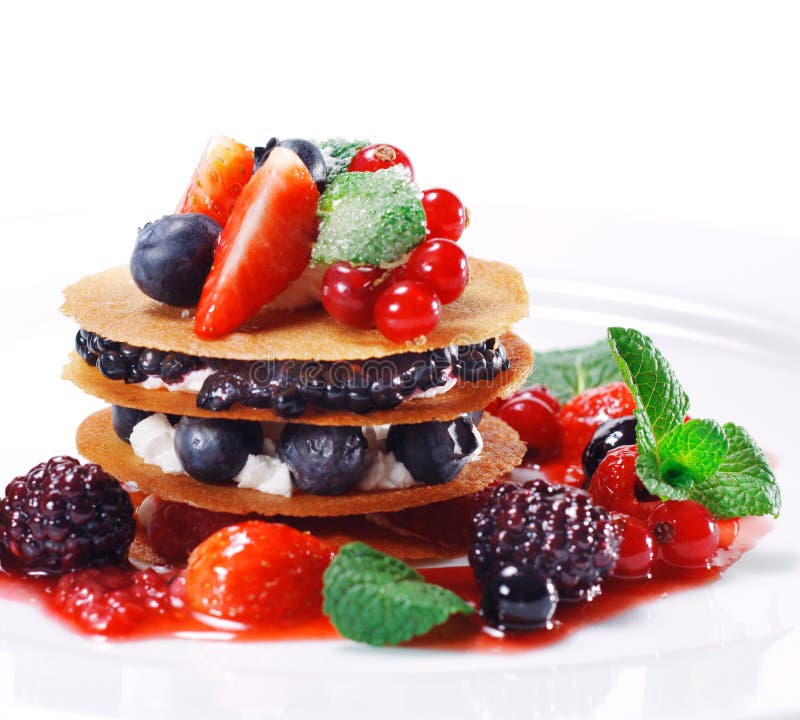 Berry Dessert stock image. Image of cake, delicious, pastry - 9085409