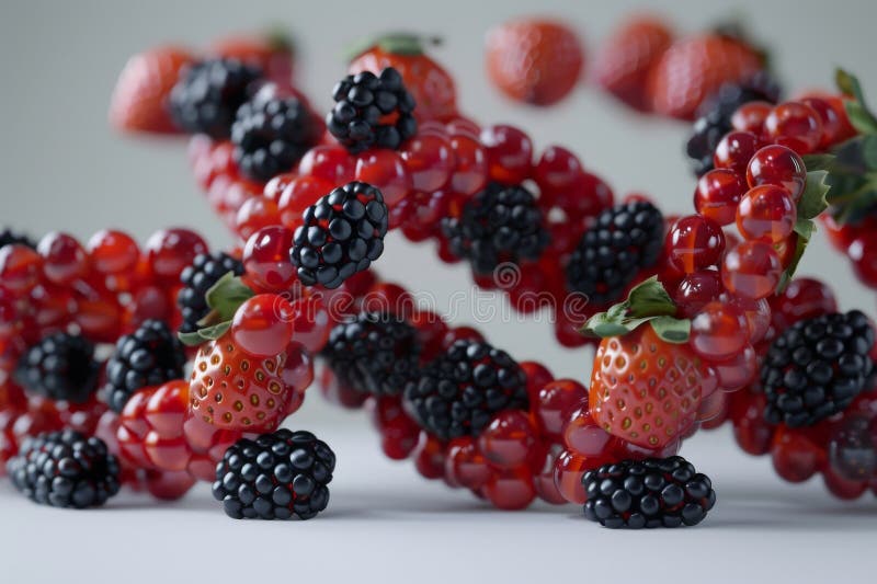 Berry DNA Structure stock illustration. Illustration of helix - 318544217