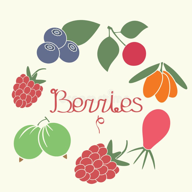 Berry frame stock vector. Illustration of mixed, design - 79012124