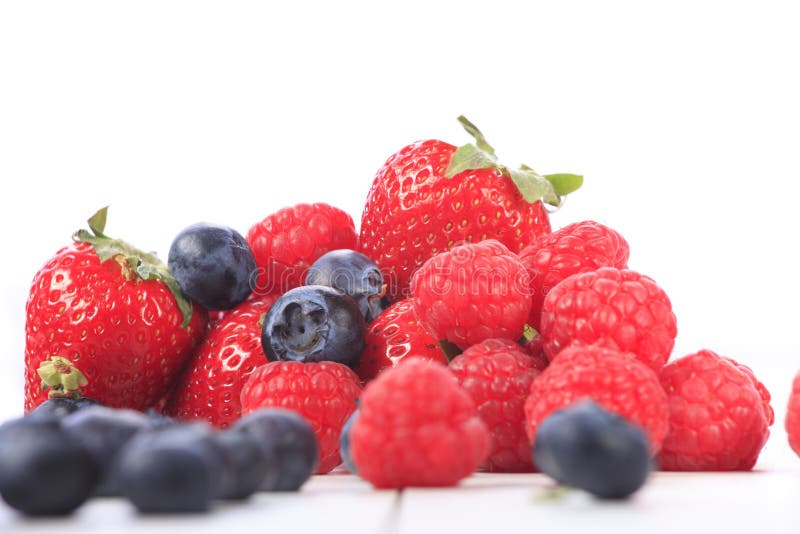 Berry fruits stock photo. Image of raspberry, shallow - 19223432