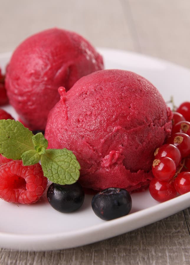 Berry ice cream stock photo. Image of fruit, refreshment - 23744270