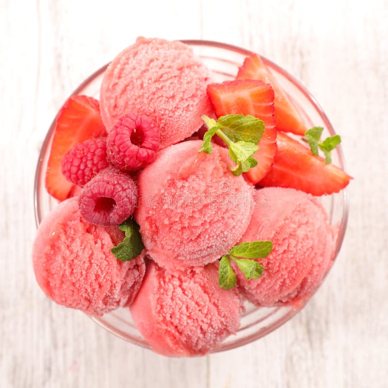 Berry ice cream stock photo. Image of close, scoop, delicious - 110961592