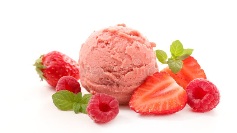Berry ice cream stock image. Image of restaurant, menu - 94102475