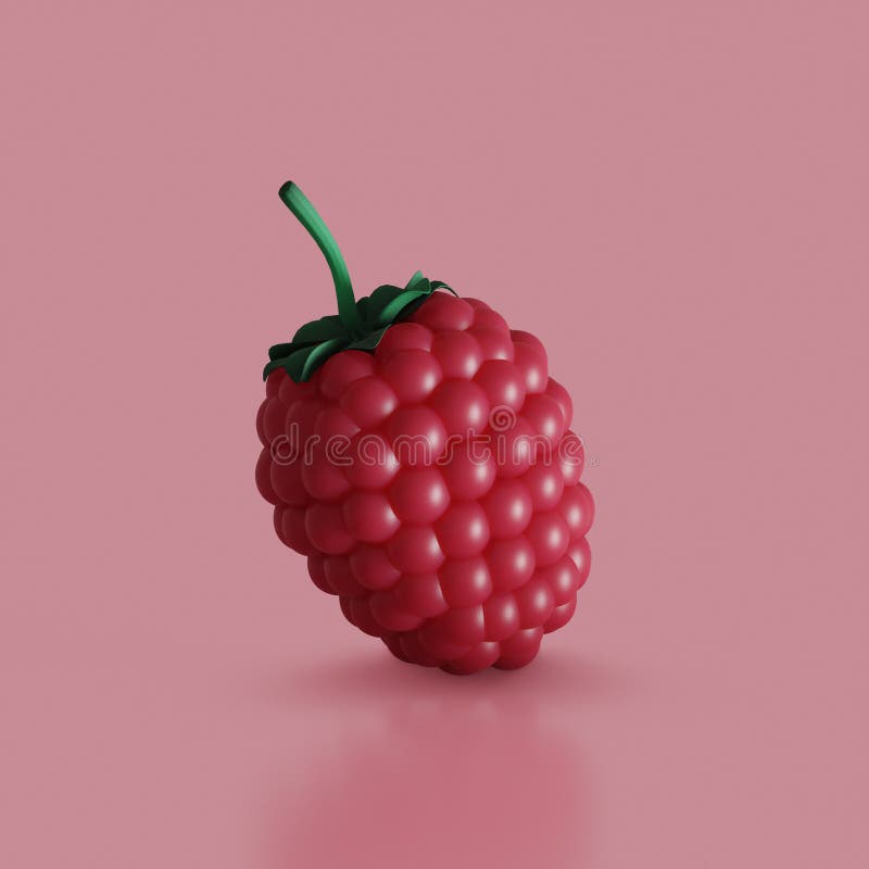 Berry Icon. Ripe Red Raspberry Stock Illustration - Illustration of ...