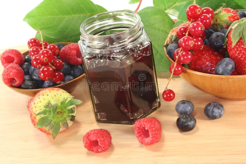 Berry jam stock image. Image of fresh, desserts, nutrition - 18558415