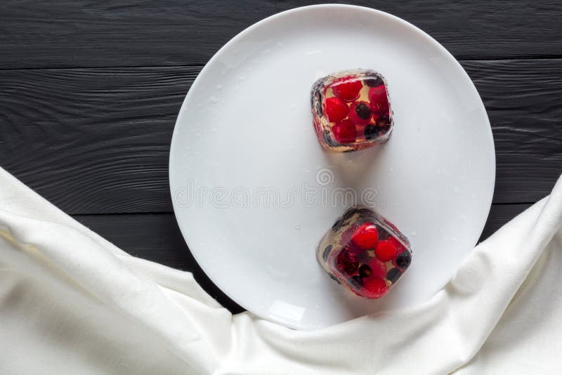 Berry jelly on plate stock image. Image of flat, people - 82125795