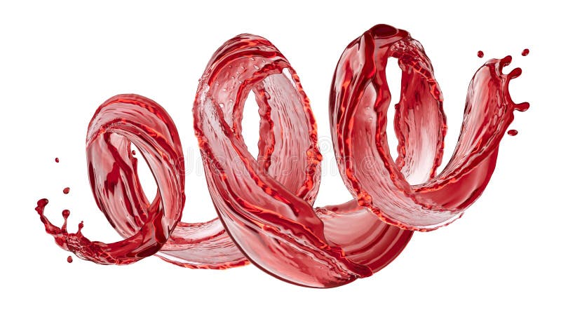 Berry Juice Splash Isolated on White Background Stock Photo - Image of ...