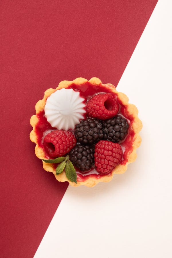 Berry Pie, Raspberry and Blackberry Tart, Sweet Summer Dessert Stock ...