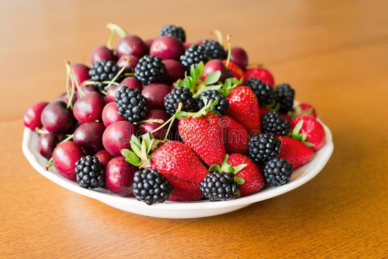 Berry plate stock photo. Image of nutrient, berry, vitamin - 64856926