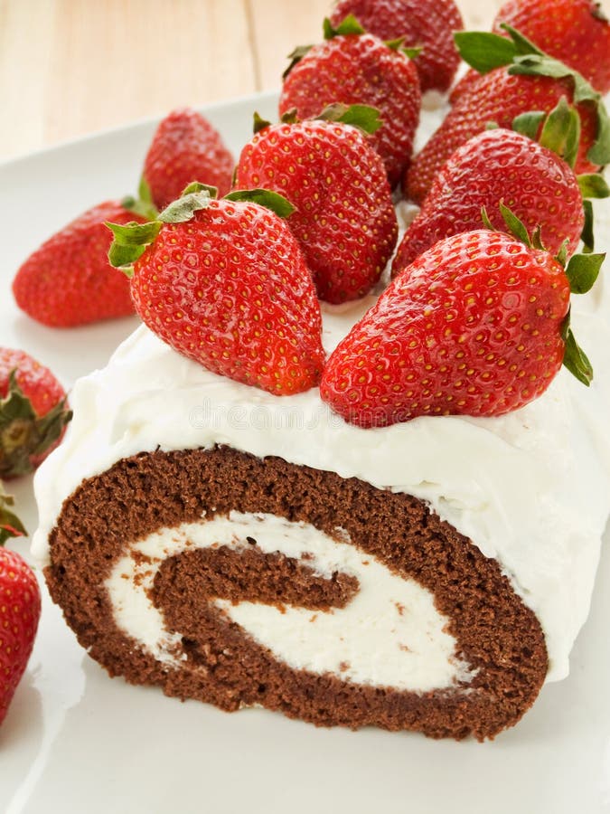 Berry roulade stock image. Image of berries, sweet, gourmet - 19442549