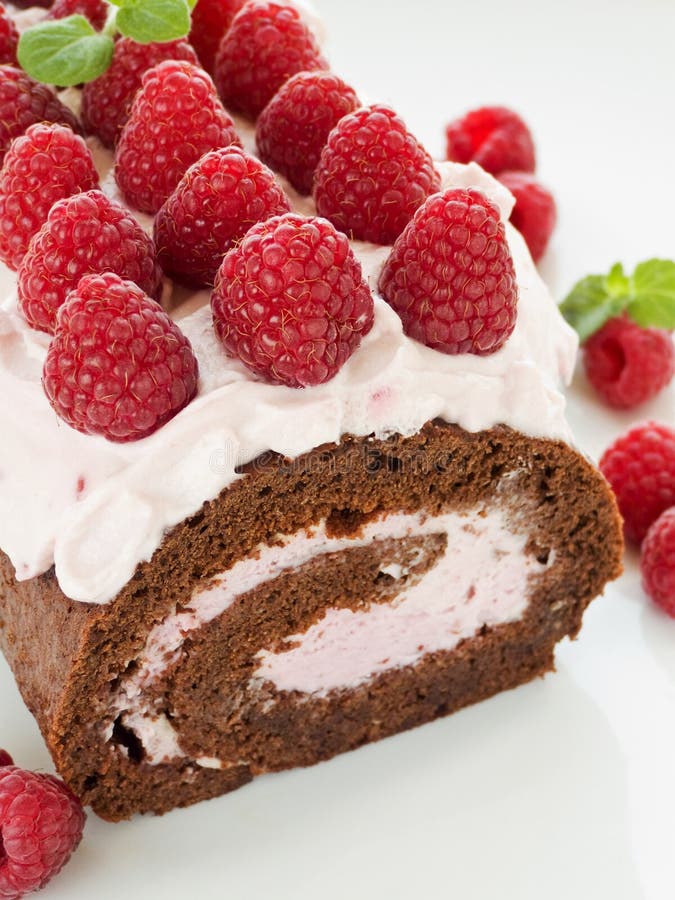 Berry roulade stock photo. Image of food, chocolate, treat - 20871534