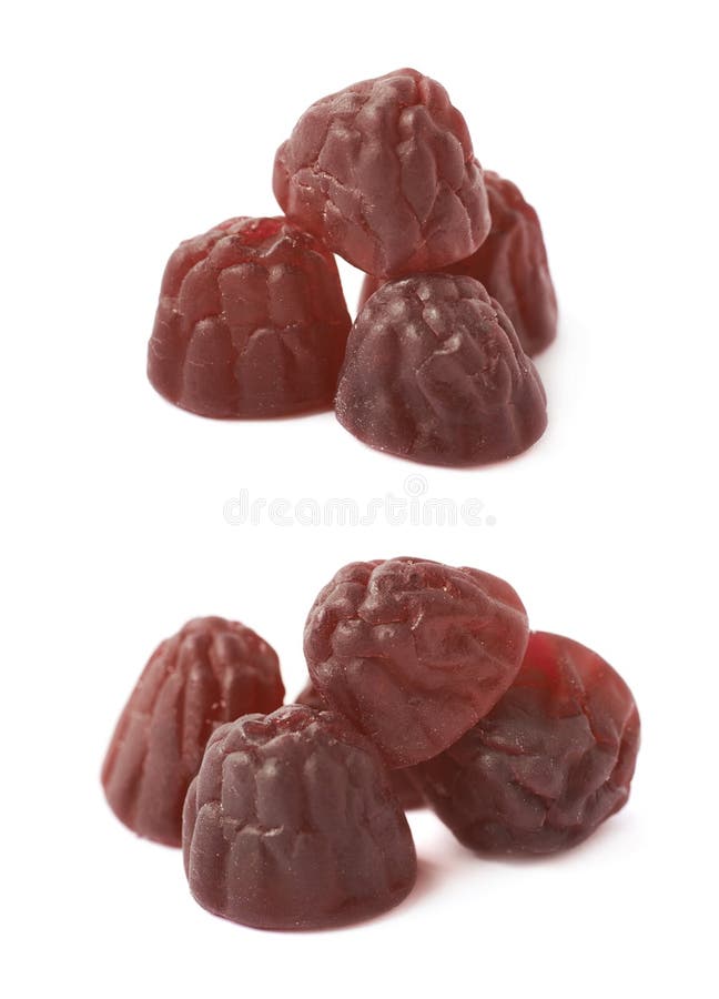 Berry Shaped Candy Isolated Stock Photo - Image of objects, gelatin ...
