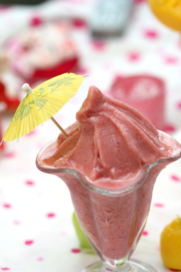 Berry Sorbet Sherbet Arranged Glass Stock Photos - Free & Royalty-Free ...