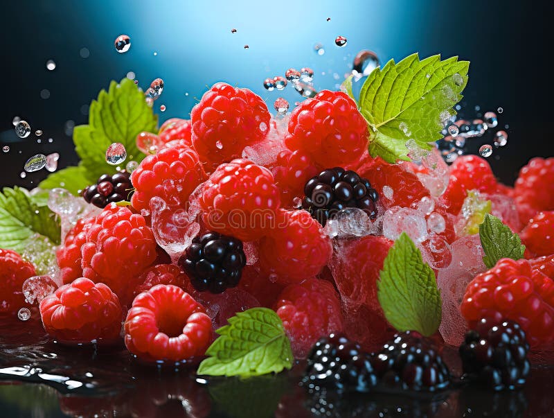 Berry Splash, Aromatic Tea Made from Fresh Berries with Mint ...