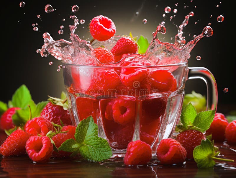 Berry Splash, Aromatic Tea Made from Fresh Berries with Mint ...