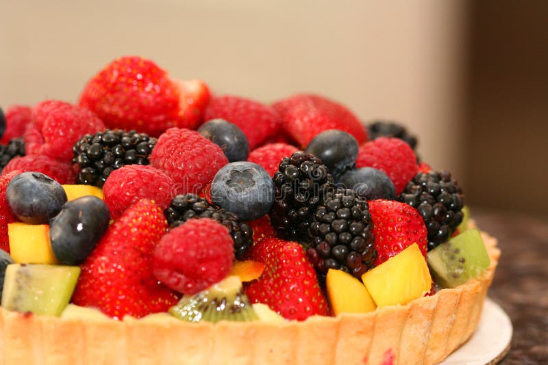 Berry tart stock photo. Image of rasberries, tart, sweet - 1370462