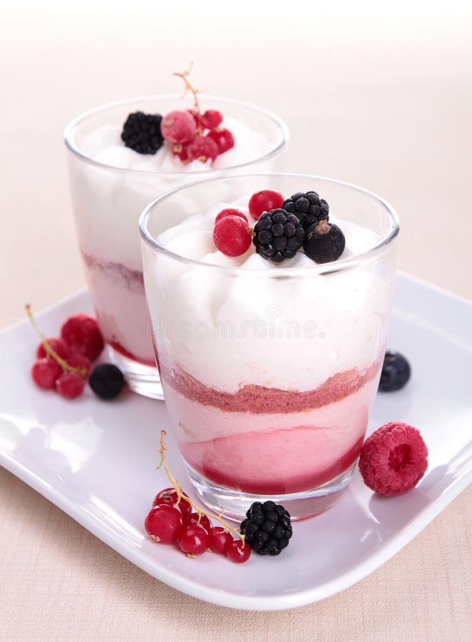 Berry tiramisu stock image. Image of mousse, dessert - 27454117