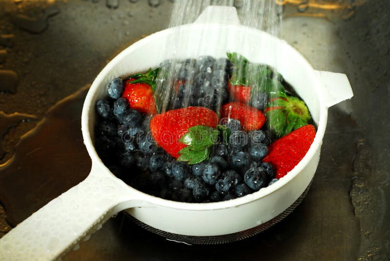 Berry wash stock image. Image of blueberry, mesh, fresh - 643275