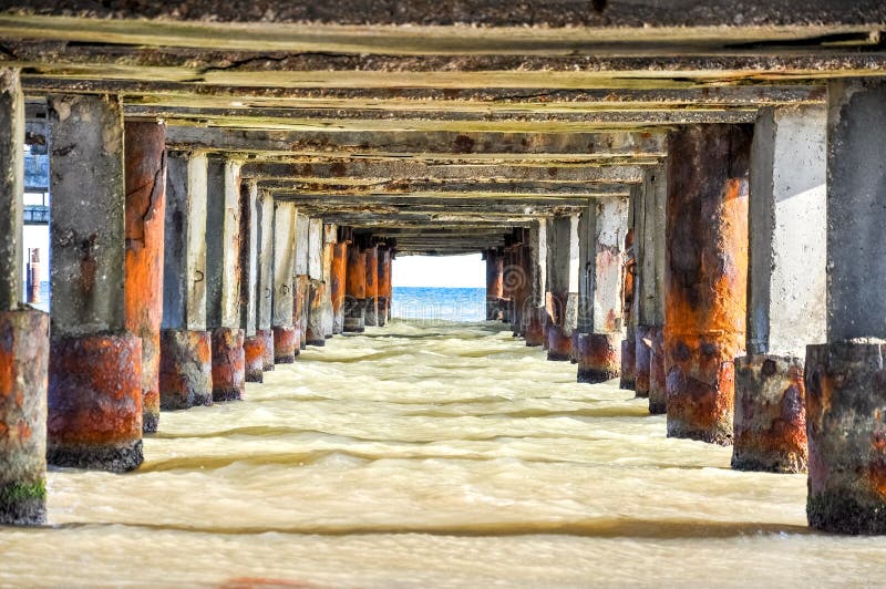 Berth bottom view inside. stock photo. Image of bank - 66801684