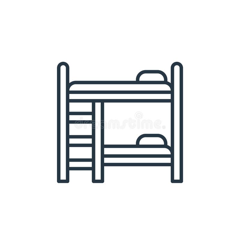 Berth Icon Vector from Furniture Concept. Thin Line Illustration of ...
