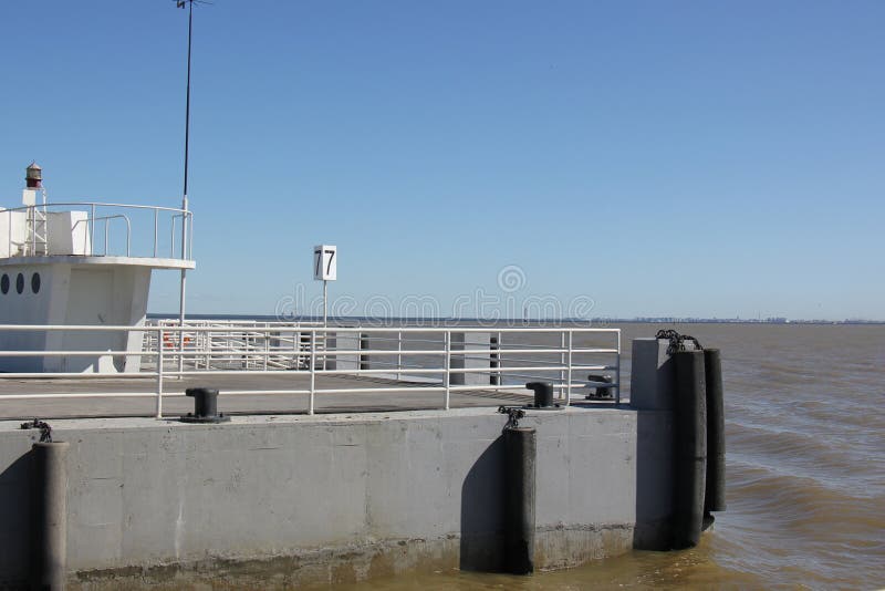 Berth stock photo. Image of clouds, nature, ship, pier - 55797900