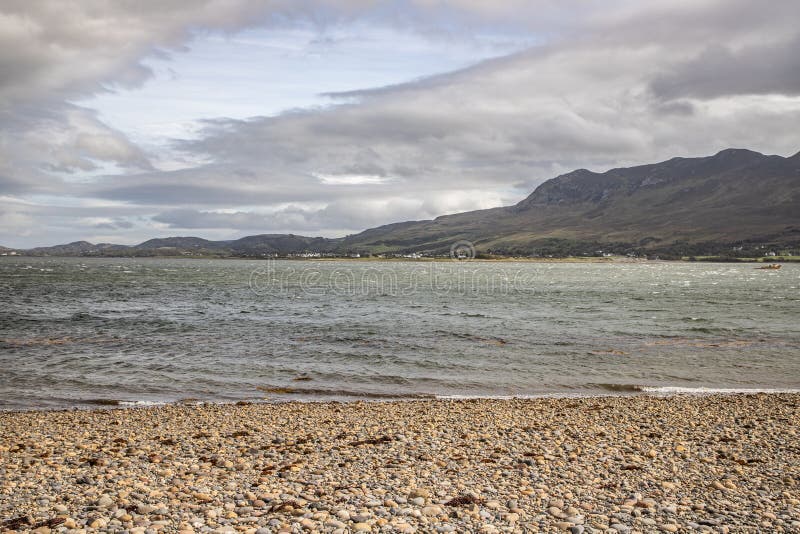 Bertra Beach with Croagh Patrick Mountain Stock Photo - Image of mayo ...