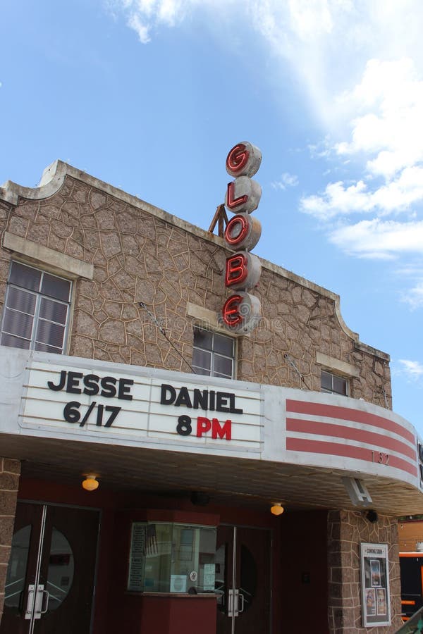 Bertram, TX - June 8, 2023: Historic Globe Theater Located in Downtown ...