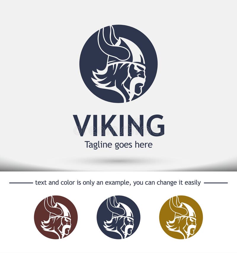 Berufszeichenlogo Wikinger, Logodesign Des Modernen Vektors Vektor ...