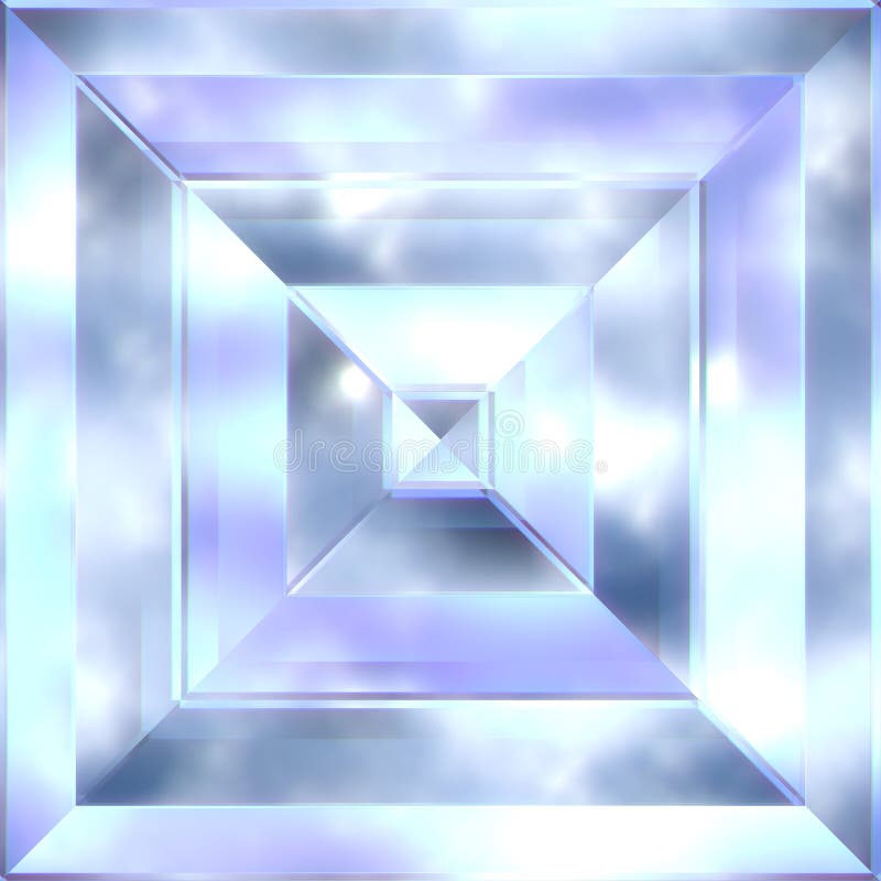 Cobalt Crystal Structure Isolated on White Stock Illustration ...