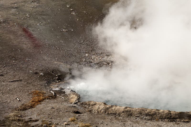 Beryl Spring, Winter, Yellowstone NP Stock Image - Image of landscape ...