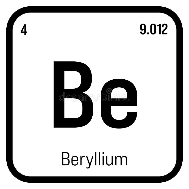 Atomic Structure Beryllium Stock Illustrations – 106 Atomic Structure ...