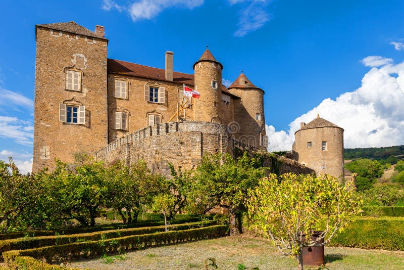 Berze-le-Chatel, Burgundy, France Stock Image - Image of loira, history ...