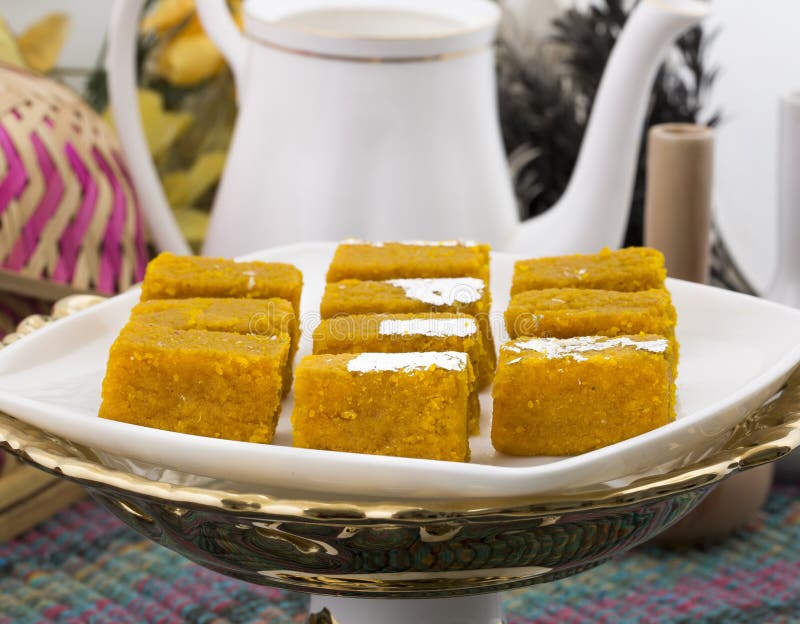 Besan Chakki stock image. Image of diwali, milky, barafi - 105528573