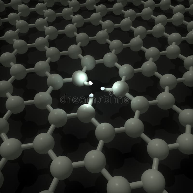 Beschadigd Graphene Kristalrooster Stock Illustratie - Illustration of ...